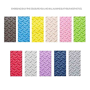 Coyang Gym Floor Mats Home Interlocking Rubber Floor Exercise Training Mat Foam Interlocking Tiles Foam Interlocking Padded Mat Floor Mats Home Workout Mats (30x30x1.2cm/36 Pieces,White+Navyblue)