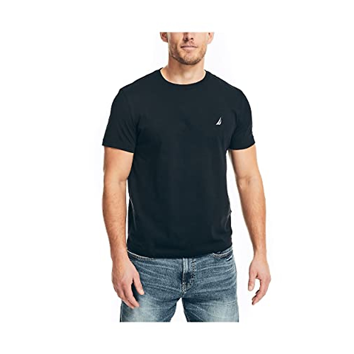 Nautica Men's J-Class T-Shirt, True Black, Medium