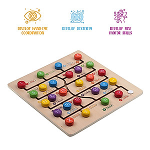 Boxiki Kids Montessori Toys. Learn to Count with Our Baby Toys That are Made of Wood! an Amazing Way to Learn Numbers and Colors.