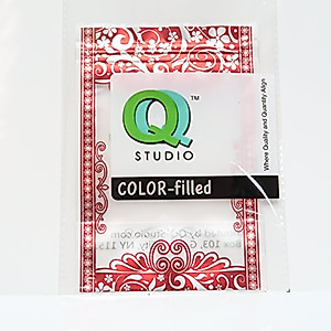 100PCS Matte Red & Silver Border Royal Crown Flower Design Stand-Up Zip Seal Bags 10x15cm (3.9x5.9")