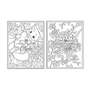 Baby Animals Coloring Book: An Adult Coloring Book Featuring Super Cute and Adorable Baby Woodland Animals for Stress Relief and Relaxation Vol. I