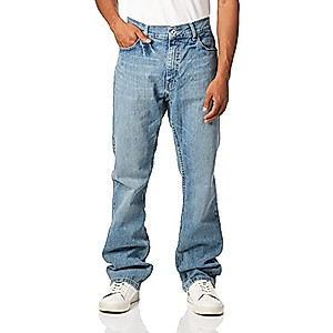 Nautica Men's 5 Pocket Straight Fit Stretch Jean, Light Tidewater Wash, 32W x 32L