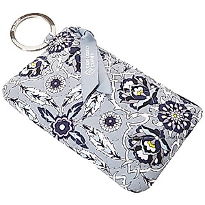 Vera Bradley Women's Cotton Zip ID Case Wallet, Plaza Tile - Recycled Cotton, One Size