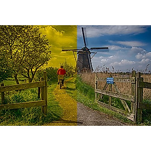 DGK Color Tools DKC-Pro 5" x 7" Set of 2 White Balance and Color Calibration Charts with 12% and 18% Gray - Pro Quality - Includes Frame Stand and User Guide