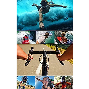 TEKCAM Action Camera Accessories Kits Bundle Compatible with Gopro Hero 11 10 9 8 7/AKASO EK7000/Brave 4/7 LE/ V50X/Dragon Touch 4k Camera Car Suction Cup Mount Floating Handle Grip Selfie Stick