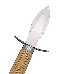 Fenteer Clam Shellfish Seafood Opener Seafood Opening Tool Durable Stainless Steel Clam Shucking Clam Cutter Shucker for Shellfish Party Supply Home, Style B