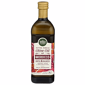 Whole Foods Market, Extra Virgin Olive Oil of Morocco, Cold Processed, 33.8 Fl Oz