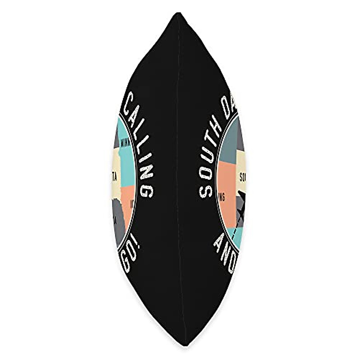 South Dakota Is Calling USA Traveler Apparel Calling and I Must Go South Dakota Throw Pillow, 16x16, Multicolor