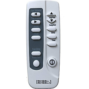 Replacement for Frigidaire Air Conditioner Remote Control Model Number: RG15E/E-ELL RG15E/E-ELL1 (Part Number: 5304477003 5304492053 5304483073)