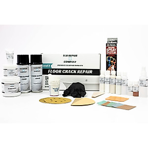 Tub Repair Kit for Floor Cracks with Color Match, Strong Fiberglass Repair kit, Seamless Weight Bearing Repairs Floor Cracks