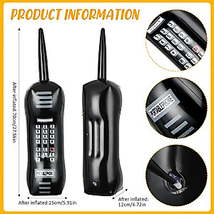 5 Pack 90s 80s Inflatable Radio Boombox Inflatable Microphones Inflatable Mobile Phone Inflatable Glasses 80s 90s Theme Party Decorations Props for 90s 80s Hip Hop Theme Disco Birthday Party