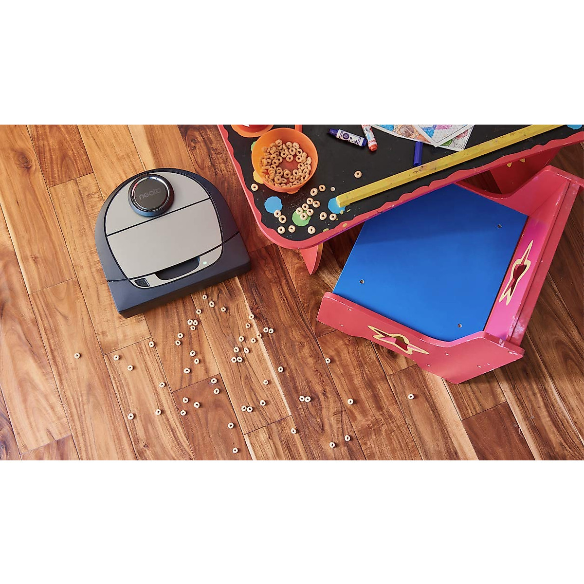 Neato Robotics Botvac D7 Connected Robot Vacuum - Laser Navigation, Wi-Fi Connectivity, Ideal for Corners, Pet Hair, Carpets & Hard Floors