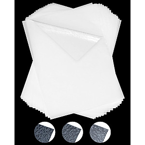 PLANTIONAL Double Sided Iron On Adhesive Sheets: 20 PCS Heavy Weight A4 Size Double-Sided Press-on Patch Heat Melt Fabric Glue Sheet Permanent Fusible Adhesive Sheets