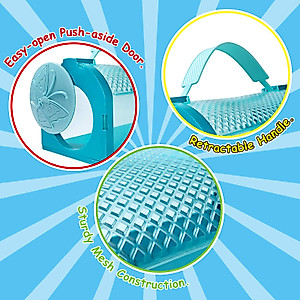 ESSENSON Bug Catcher Kit, Outdoor Toy Gift for 3 4 5 6 7 8+ Year Old Boys Girls Kids, 2 Pcs Bug Cage Butterfly, Outdoor Explorer Kit with Whistles for Backyard Exploration