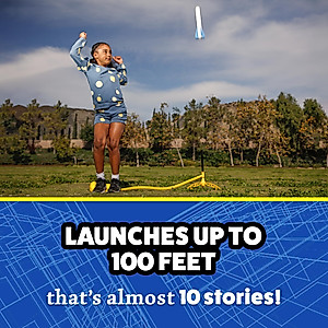 Stomp Rocket Jr Glow Rocket Refills - 6 Glow-in-The-Dark Rockets - Replacement Set for Soft Foam Rocket Launcher - Fun Outdoor Kids Toys Gift for Boys & Girls - Ages 3 & Up