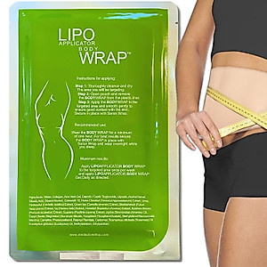 Ultimate Lipo Body Wrap With Guarana, Green Tea, and Seaweed Wraps Works for Stomach Belly Legs Arms Abdomen 5 Wraps