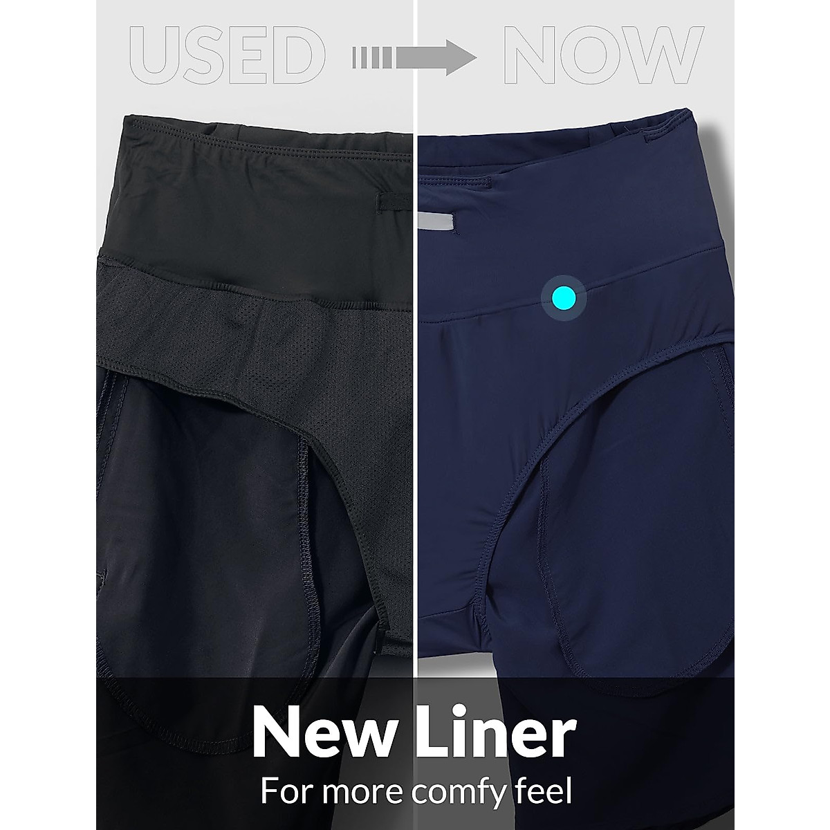 BALEAF Women's 5" Workout Shorts Gym Running Shorts Athletic with Liner High Waistband Quick Dry Sports Zipper Pockets Navy S