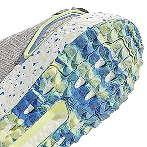 adidas Men's Solarthon Spikeless Golf Shoes, Grey Three/Pulse Yellow/Grey Two, 12