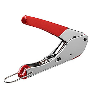 Hiija Coax Cable Crimper Kit Coaxial Cable Rg6 Compression Tool Kit with 20PCS F RG6 Connectors, Wire Coax Cable Stripper Tool