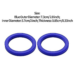 renvena Silicone Steam Ring Airtight Rubber Seals Rings for Mason Jar Lids, Leak-Proof Canning Blue One Size