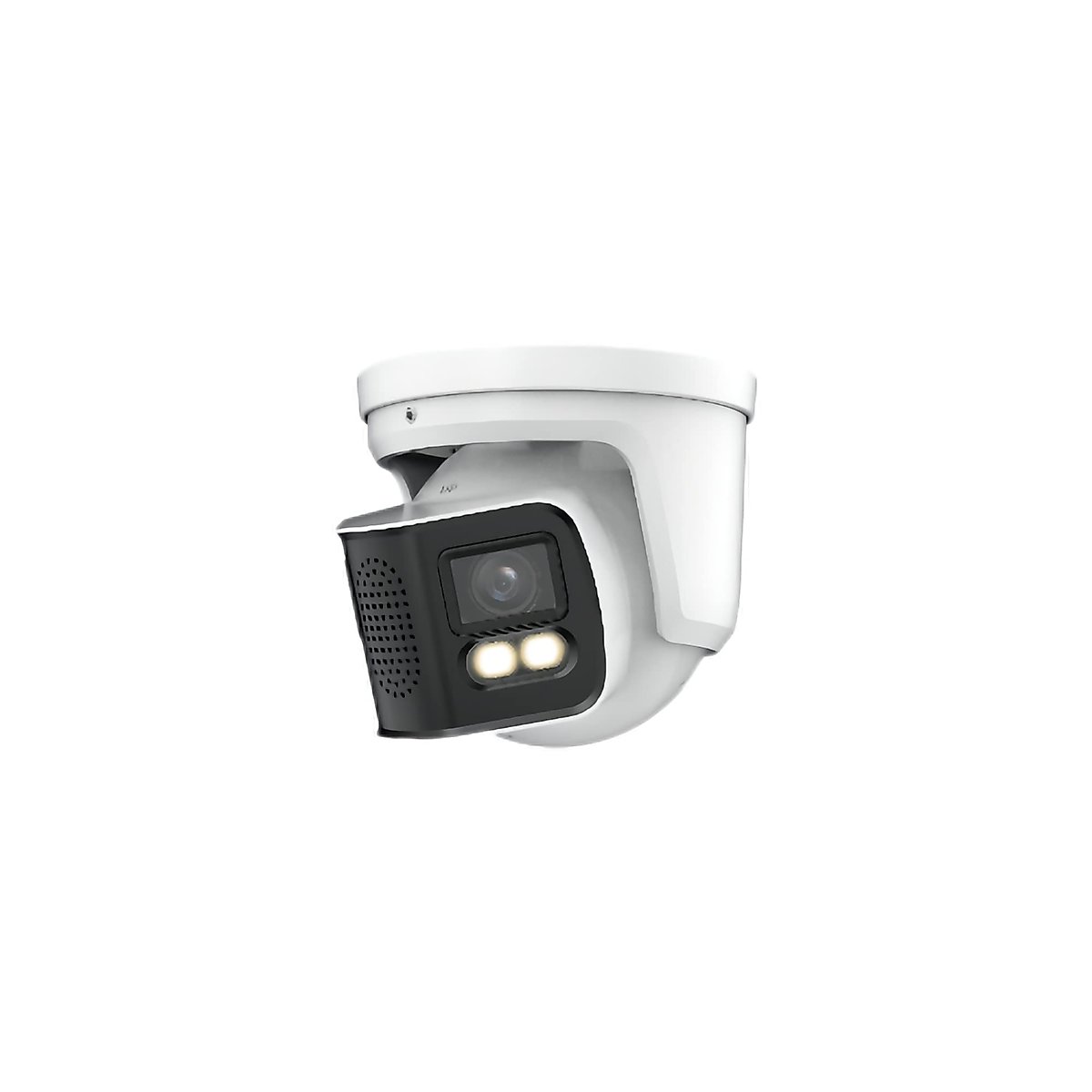 EmpireTech Security Camera Outdoor 4K Full-Color 2×4MP Dual-Lens 1/1.8" CMOS Smart Splicing IP POE Camera Outputs 180° Wide Angle, Two-Way Talk IPC-Color4K-T180 (White)