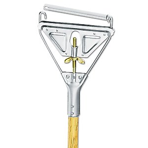 Boardwalk UNS 601 BWK601 Quick Change Metal Head Wooden Mop Handle, Junior, 7/8" Diameter x 54", Natural (Pack of 6)