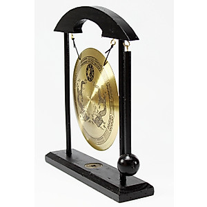 Brass Zen Table Gong Feng Shui for Home Office Desktop