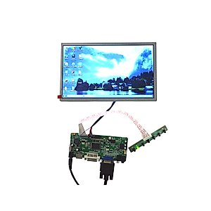 NJYTouch HDMI DVI VGA LCD Controller Board with 10.1inch HSD100IFW1-A00 1024x600 30Pin LED Screen