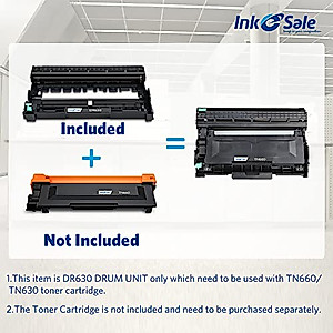 INK E-SALE Compatible DR-630 Drum Replacement for Brother DR630 Drum for HL-L2300D HL-L2320D HL-L2340DW HL-L2360DW HL-L2380DW MFC L2700DW MFCL2720DW L2740DW DCP-L2520DW Tray_Toners_Cartridges_Printer