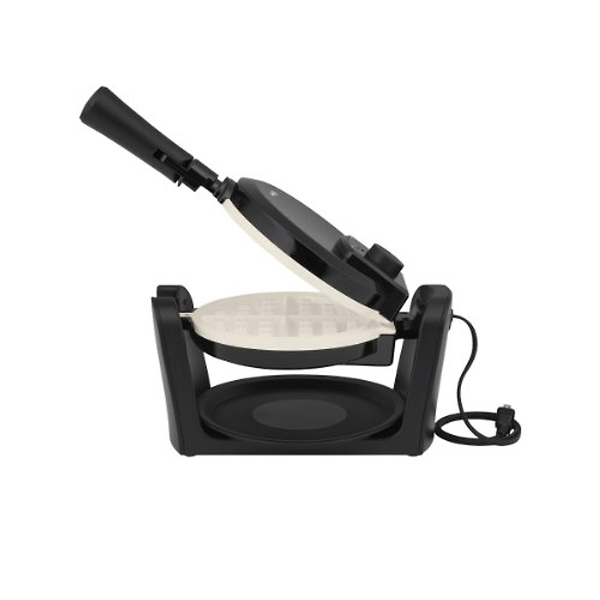 Oster Titanium-Infused DuraCeramic Flip Waffle Maker, Black (CKSTWFBF10W-TECO)