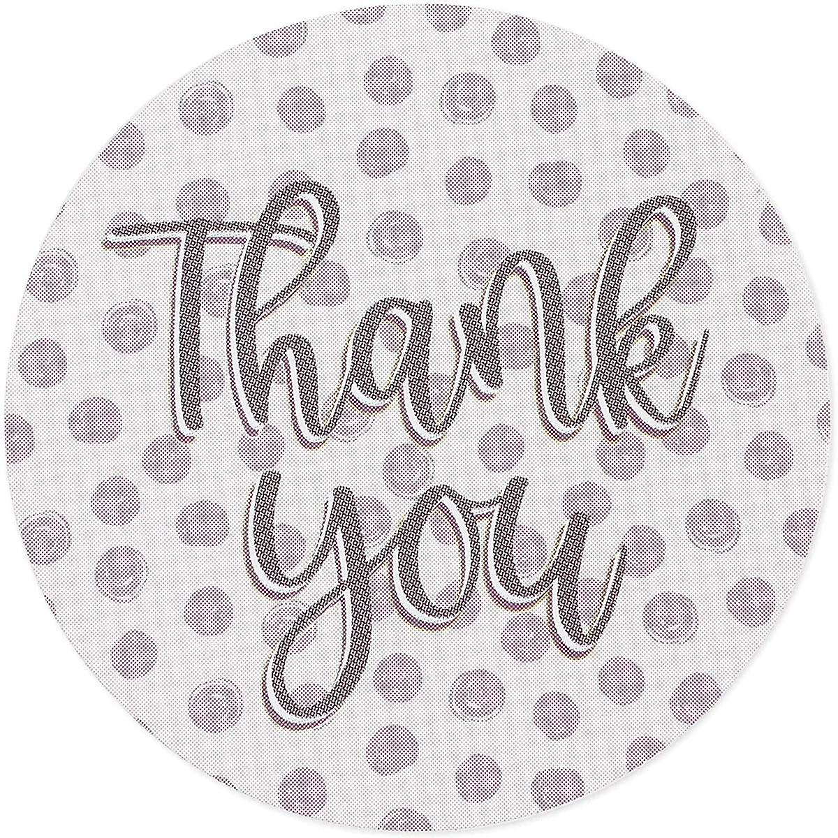 Pink Thank You Sticker Roll, Round Labels (1.5 Inches, 1000 Pack)