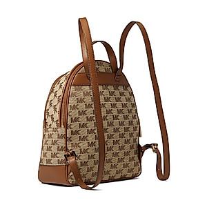 Michael Kors Brooklyn Medium Backpack Beige/Ebony One Size
