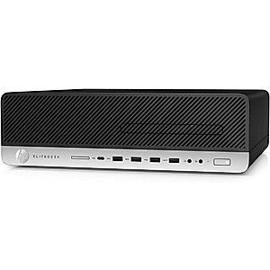 HP EliteDesk 800 G4 SFF Business Desktop PC, Intel Core i5-8500 3.0Ghz up to 4.1GHz, 16GB DDR4 RAM, 512 GB SSD, DVD, Bluetooth, Windows 10 Pro (Renewed), Black