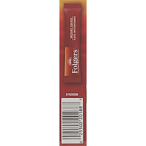 Folgers Classic Roast Instant Coffee Crystals, 7 Single Serve Packets