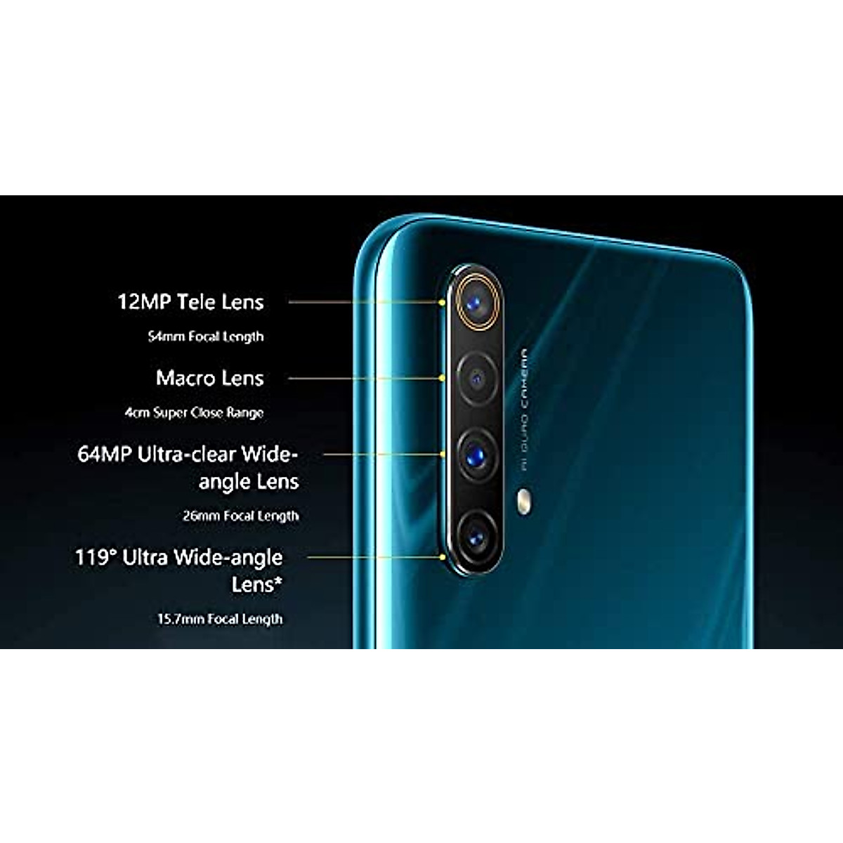 realme X50 5G Factory Unlocked 48Mp Quad Camera RMX2144 128GB + 6GB Global Version (NO Verizon/Boost) (Purple)