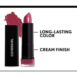 COVERGIRL Exhibitionist Lipstick Cream, Darling Kiss 395, Lipstick Tube 0.123 OZ (3.5 g)