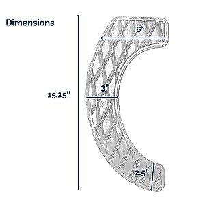 Morvat Washable Gel Toilet Seat Cover, Padded Riser Cushion for Toilets & Commode Chair, Maximum Pain Relief Comfort & Support, Adhesive Raised Donut Pad for Elderly & Handicapped, White, Round