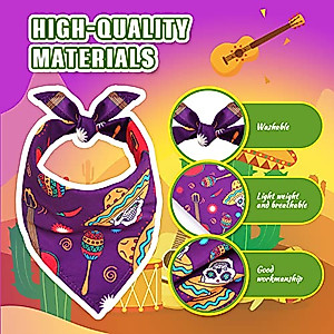 14 Pieces Dog Bandanas Summer Colorful Mexican Style Dog Bandanas Dog Scarf Mexico Accessories Triangle Dog Scarf Bibs Dog Kerchief Set for Medium to Large Dogs Cats Day of The Dead Pets Puppies