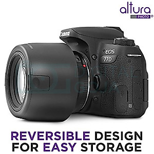 (Canon ET-65III Replacement) Altura Photo Lens Hood for Canon EF 85mm f/1.8 USM, EF 100mm f/2.0 USM, EF 135mm f/2.8 SF, EF 100-300mm f/4.5-5.6 USM Lenses