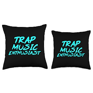 Trap Music Beats Enthusiast Trap Music Graphic Party Dance Throw Pillow, 16x16, Multicolor