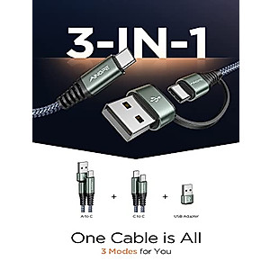 AINOPE USB C Cable Type C Charger Fast Charging 3.1A 10FT iPad Pro Charger Cable Durable Nylon Braided USB A/C to USB-C Cable for iPad Pro/AIR/Mini 6 MacBook Galaxy S23 S22 21 S10 Note