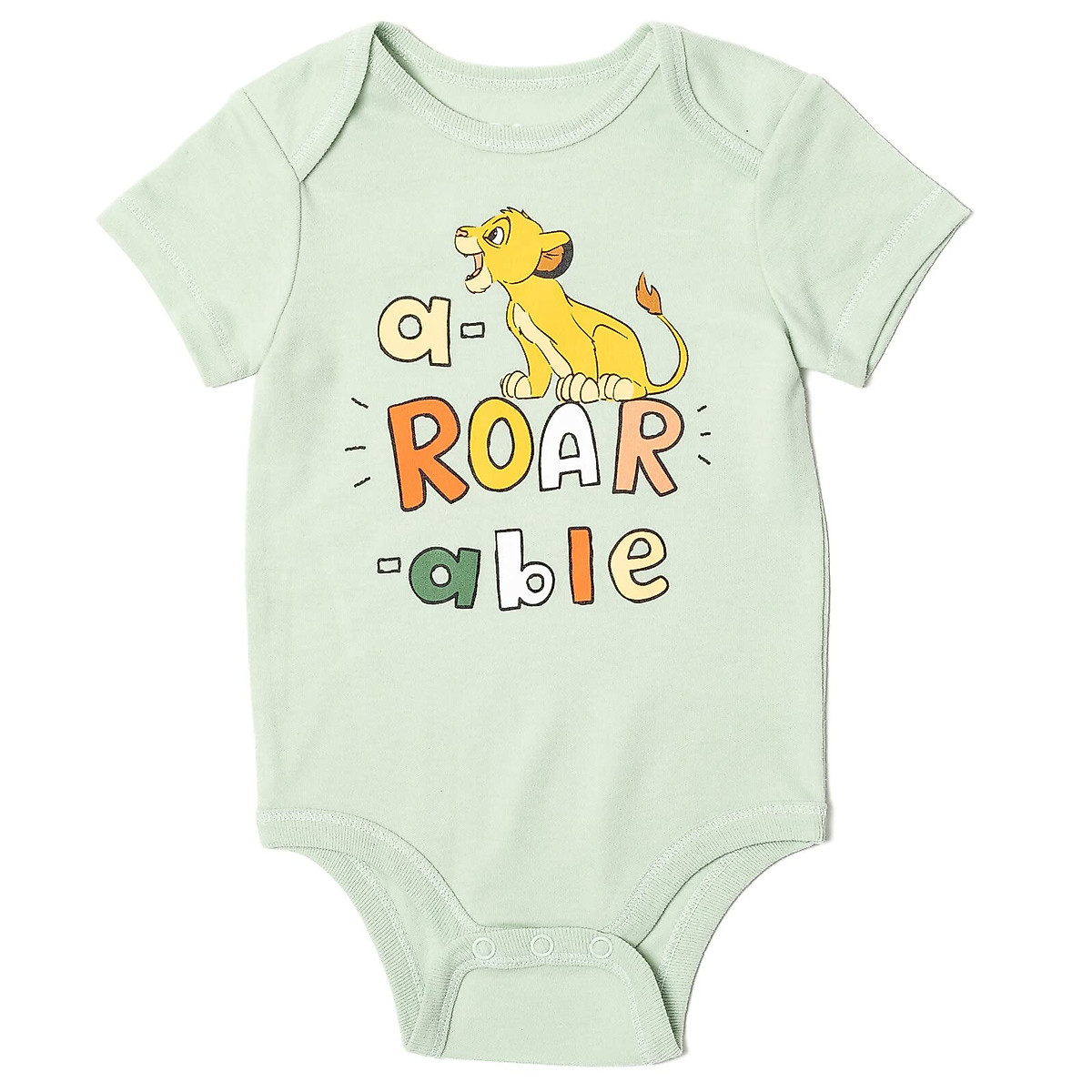 Disney Lion King Pumbaa Timon Simba Infant Baby Boys Bodysuit Pants and Hat 3 Piece Outfit Set Gray/Green 12 Months