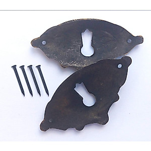 Nesha Design Components Victorian Style Keyhole Cover Escutcheons 2 Pcs