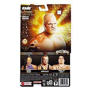 Mattel WWE WrestleMania Figure Kane Action Figure, Collectible with 10 Points Articulation & Life-like Detail, 6-inch
