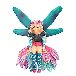 GlitZGlam Katrina The Garden Fairy – a Miniature Fairy Statue for Your Fairy Garden and Miniature Figurines