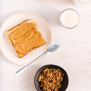 Dad Gifts for Birthday Christmas from Daughter Son Dad’s Peanut Butter Spoon for Father Peanut Butter Lover Gift for Daddy Engraved Stainless Steel Dad Spoons