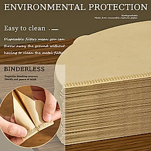 peaceleaf Cone Coffee Filters (Natural Unbleached, 300)