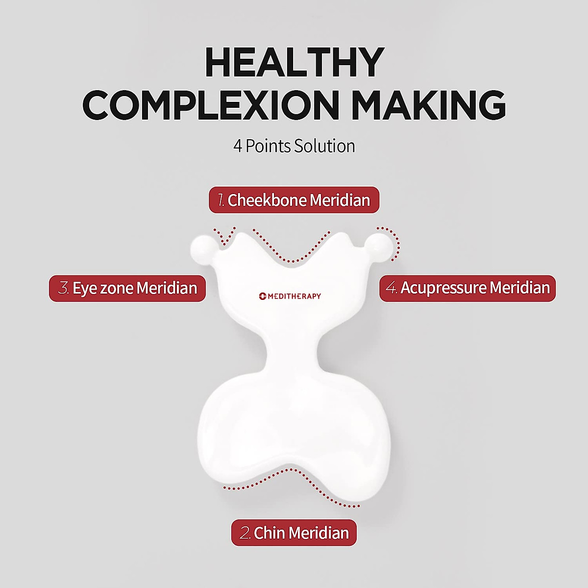 MEDITHERAPY LIF-me Guasha,Ceramic Gua Sha,Face Massage Tool, Facial Guasha, Guasha Board, Face Lift, Muscle Relief