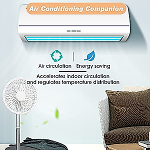Portable Standing Fan with Remote Control, 8" Foldable Desk Fan, 7200mah Quiet Fan Table Fan, USB Floor Fan, 4 Speed Settings Telescopic Pedestal Fans for Personal Bedroom Office Fishing Camping