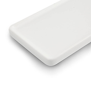 C CRYSTAL LEMON Bathroom Tray, Elegant White Perfume Tray, Decorative Vanity Tray, Ideal for Bathroom Counters, Kitchen Soap, and Makeup Organizer